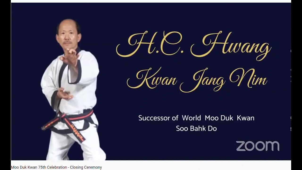 H.C. Hwang, Kwan Jang Nim tribute for the 75th anniversary - YouTube