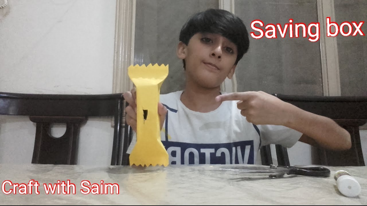 How to make saving box with colour paper and box of light very esay ...