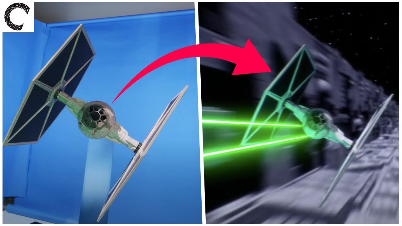 We Remade A STAR WARS TIE FIGHTER Scene Using PAPER MODELS! - YouTube