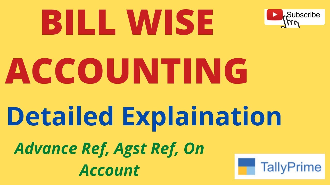 Maintain Balances Bill By Bill in Tally Prime | Bill Wise Accounting in ...