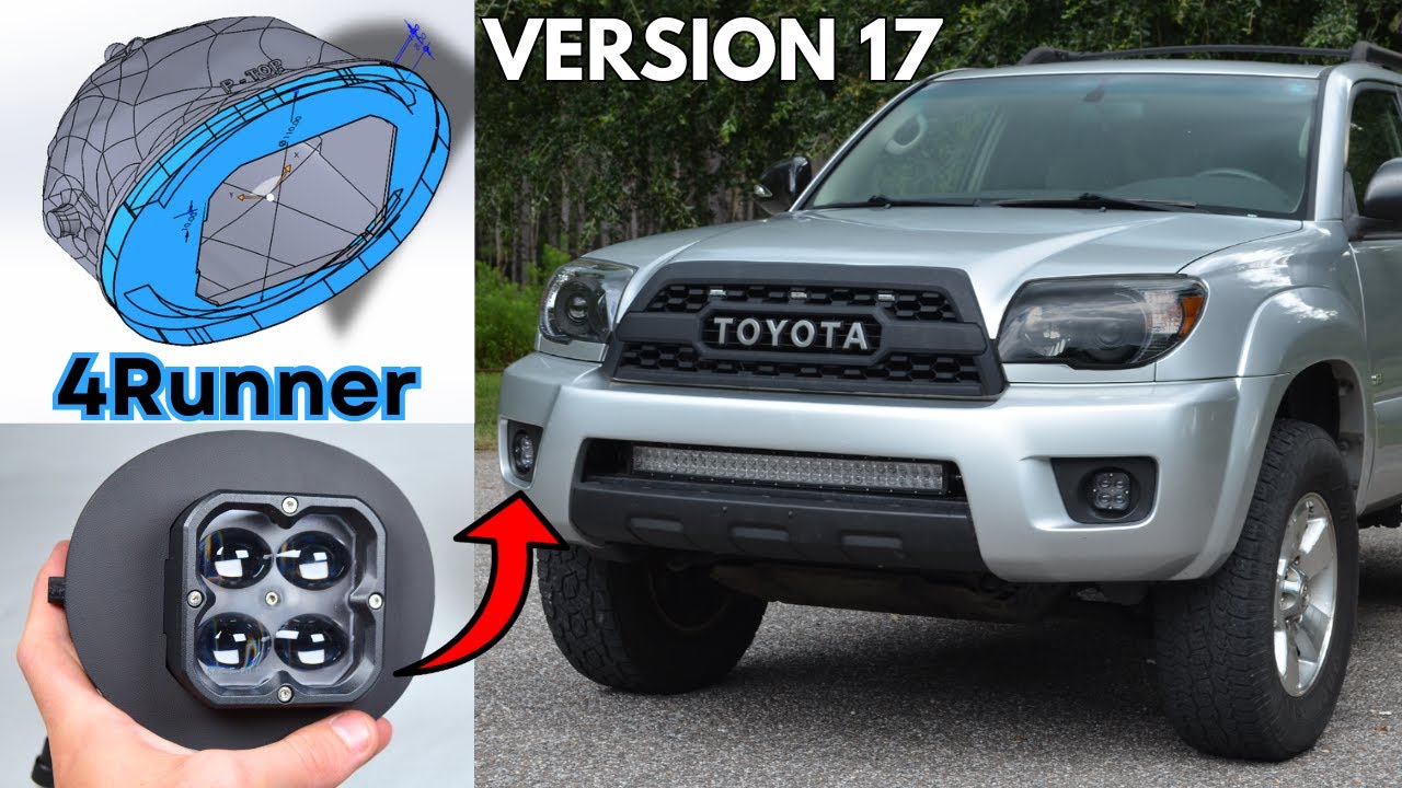 I Designed LED Fog Lights for my 4Runner 4th Gen - YouTube