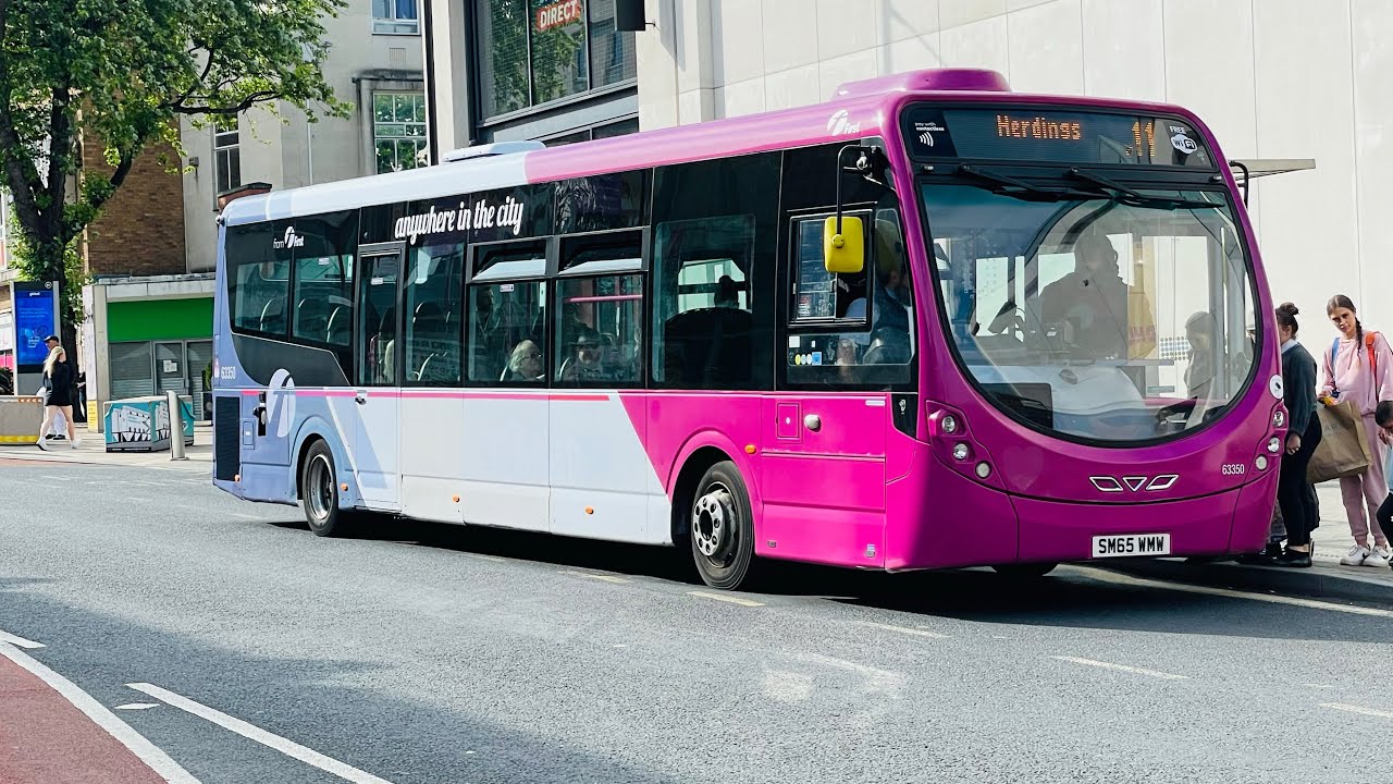 New First Bus Sheffield X First Leicester 63350 On 11 From Sheffield ...
