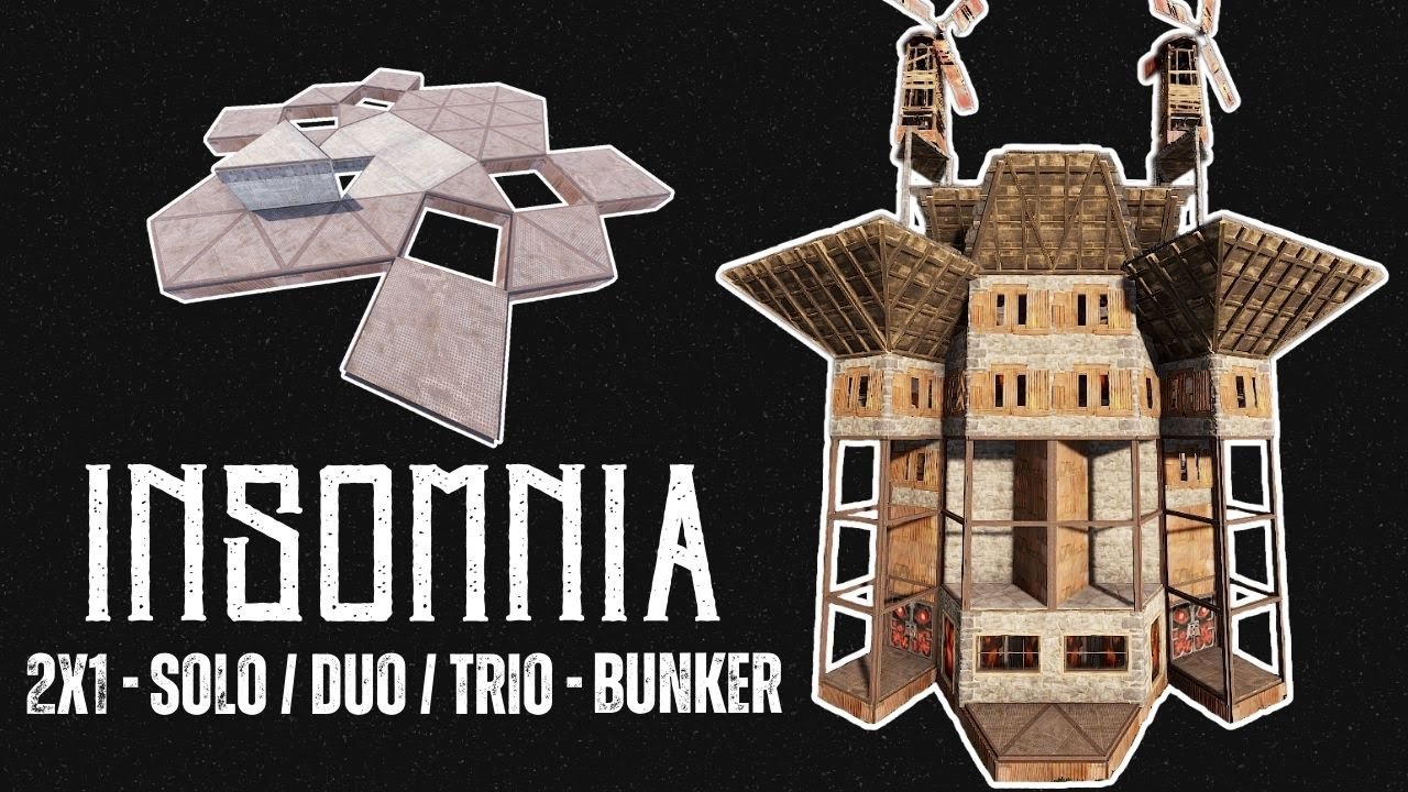 Insomnia • SIMPLE and STRONG • 2X1 Rust Bunker Base - YouTube
