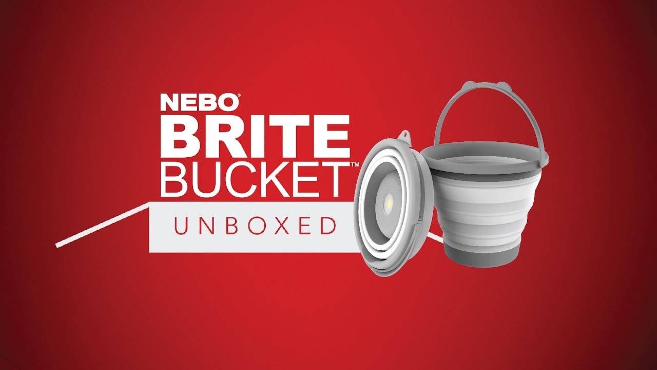 NEBO Unboxed: BriteBucket - Collapsible Bucket with 200 Lumen Removable ...