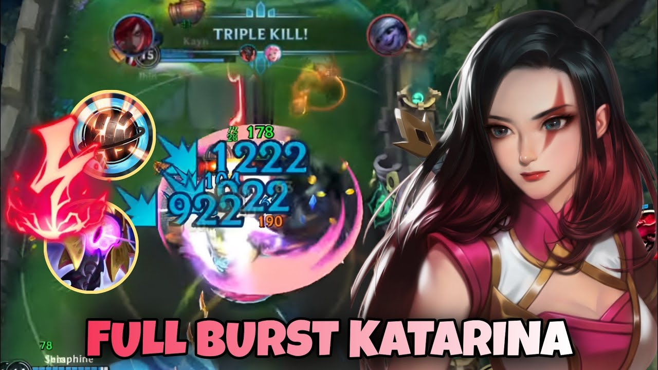WILD RIFT KATARINA : FULL BURST BUILD | WILD RIFT KATARINA BUILD ...