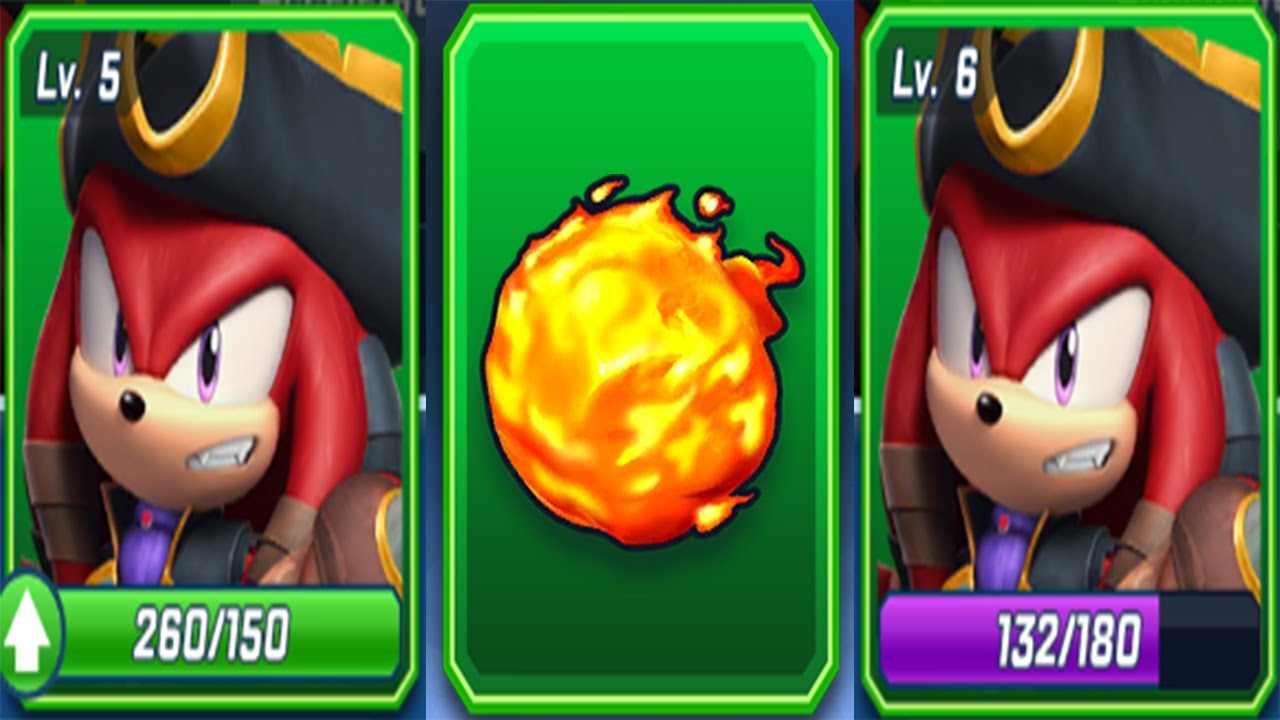 Sonic Forces - Knuckles the Dread New Character Upgraded - Fireball 2x ...