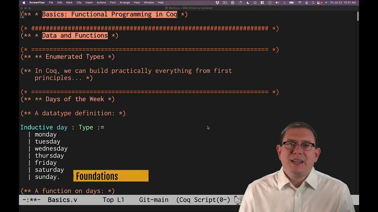 Coq IDEs | Software Foundations in Coq | LF | Basics - YouTube