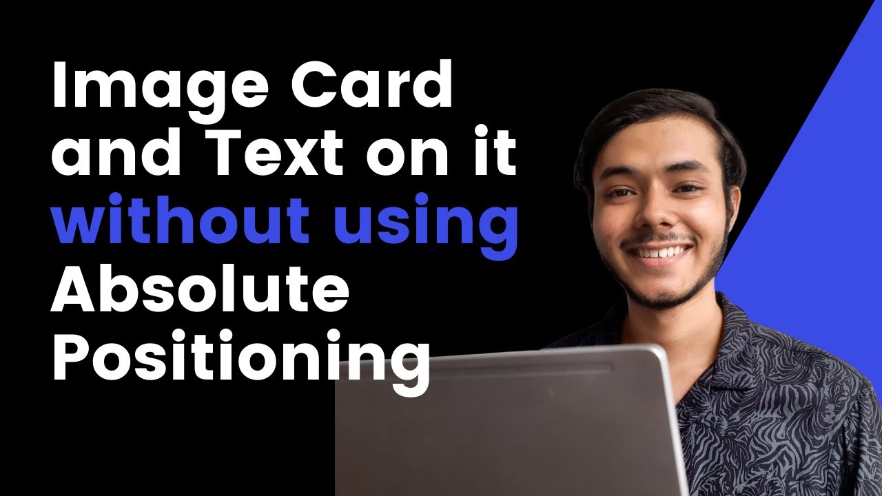 Make a Card with an Image and Text on it without using Absolute ...