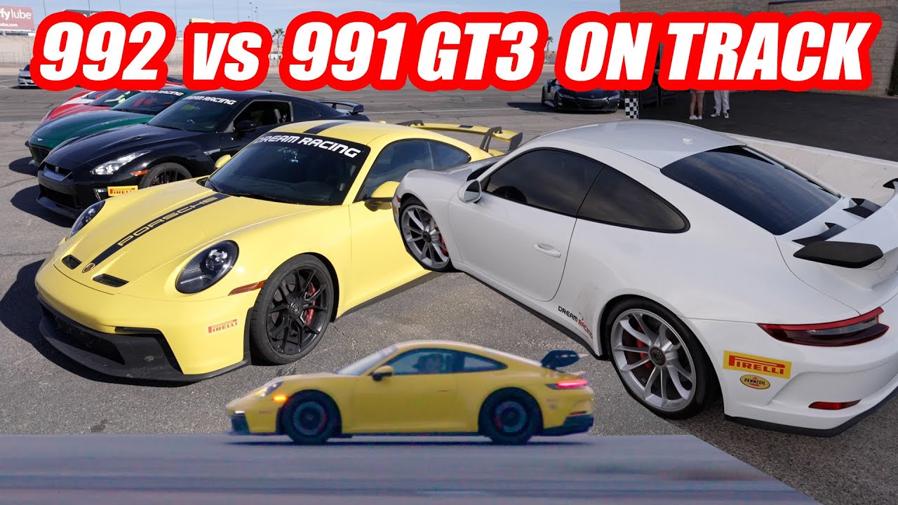 991 GT3 vs 992 GT3 - Enthusiast Review on Track at Dream Racing - YouTube