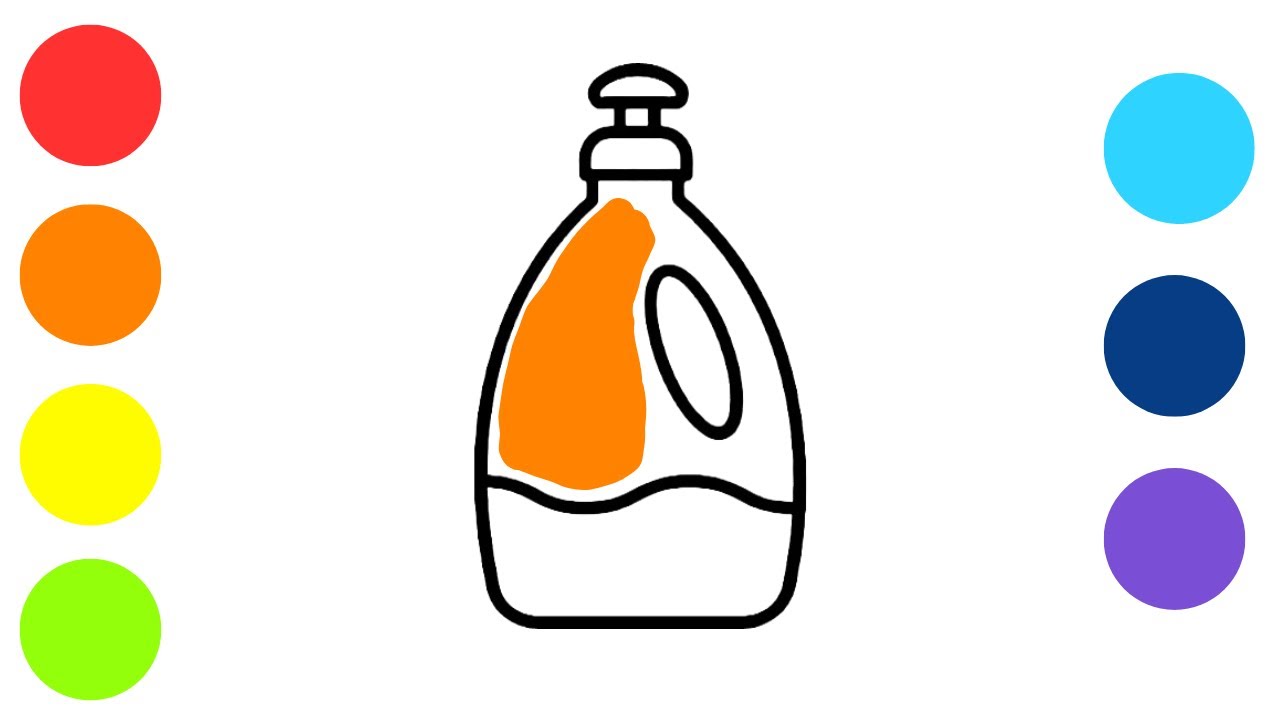 Detergent | Painting and coloring for kids - YouTube