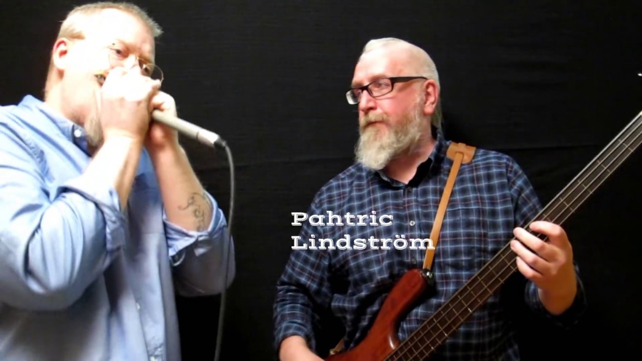 Chicken Shack Blues - Pat & Hawk plays harmonica and bass guitar - YouTube