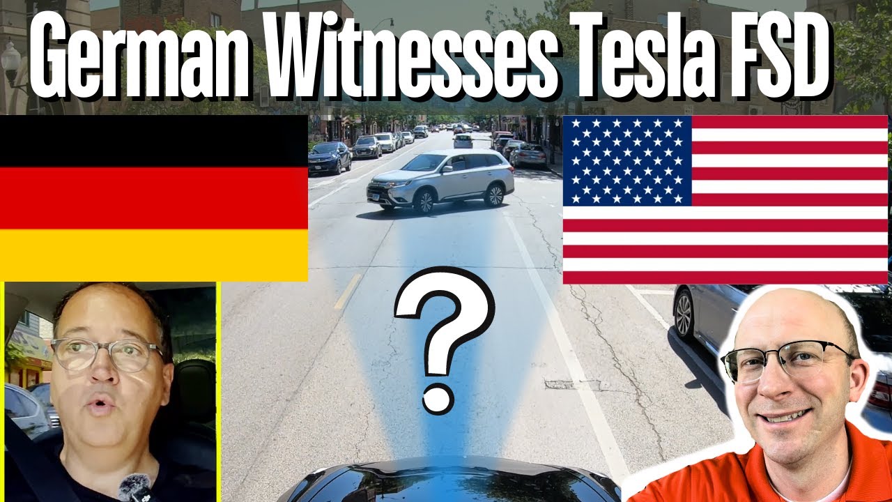 German Tesla Driver Experiences FSD in the USA for the FIRST time - YouTube