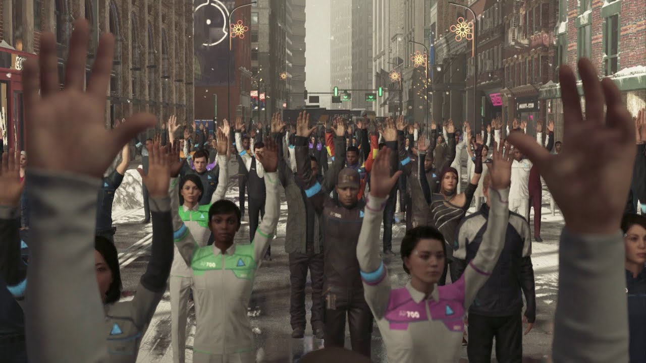 Let's Play Detroit: Become Human Part 9 - Hello Chloe, A Protest, And ...