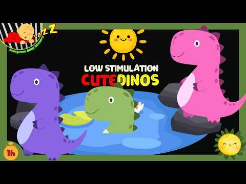 Baby Sensory Video | Cute Dino World | Calm Visuals for Babies