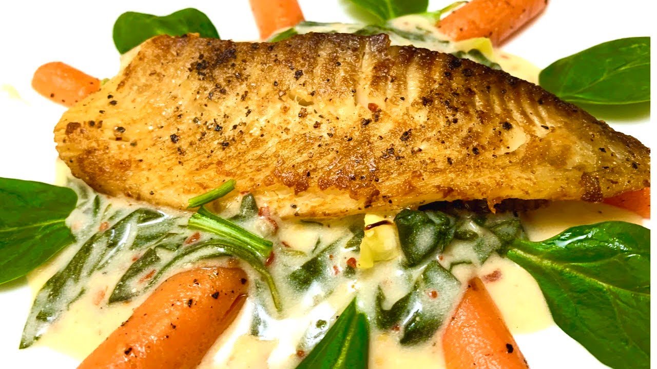 Filete de Pescado con Verduras y una Riquísima Salsa - YouTube