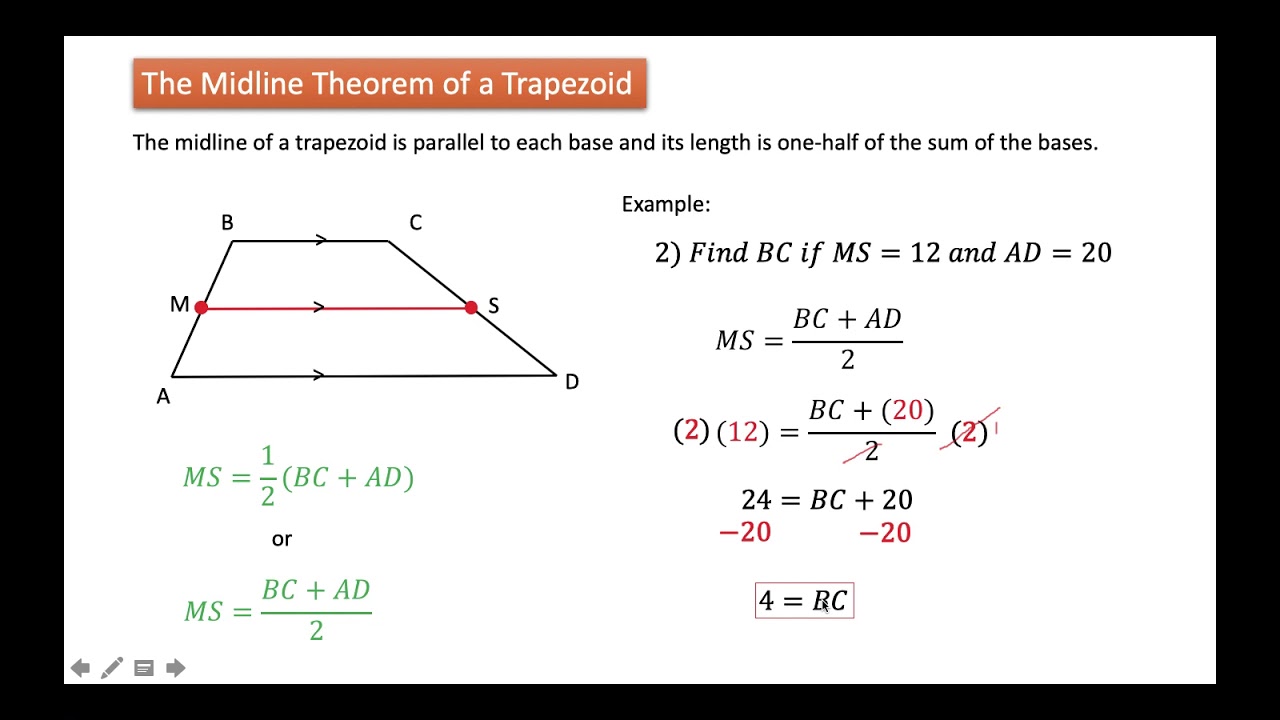 Midline Theorem Of A Trapezoid YouTube midline-theorem-of-a-trapezoid-youtube