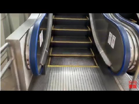 【三菱&日立】3X エスカレーター 東十条駅 3X escalator Higashi-Jujo station JR Line Tokyo ...