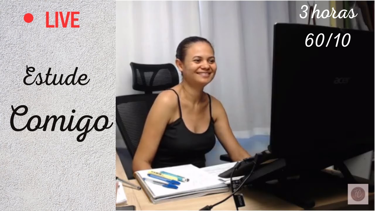 Estude Comigo (4 horas) AO VIVO #598 | Study With me | Fernanda Cabral - YouTube
