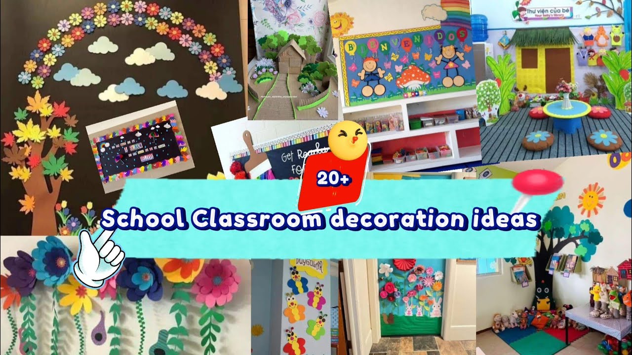 20+School decoration ideas with paper| Classroom decoration ideas easy ...