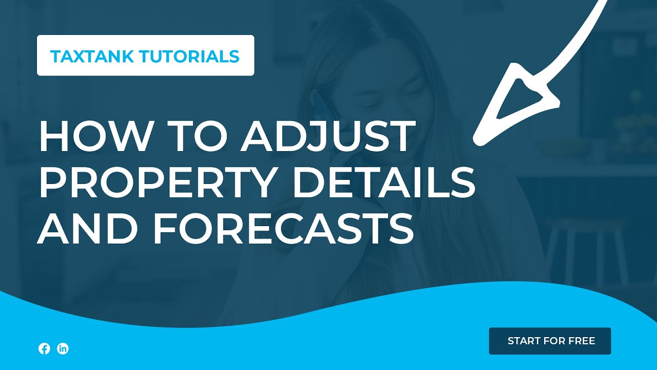 How to adjust property details and forecasts - YouTube