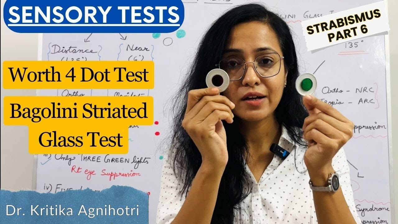 Strabismus Part 6 | Sensory Tests | Worth Four Dot Test | Bagolini ...