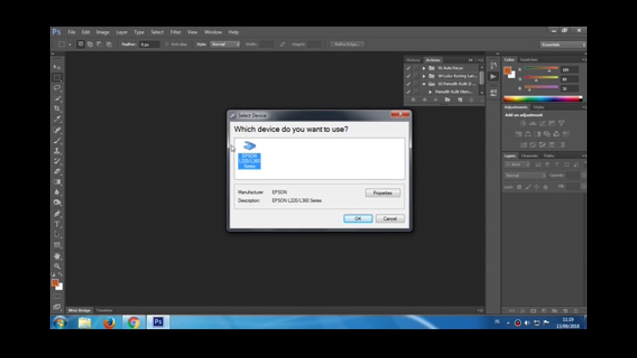 cara scan foto atau dokumen melalui photoshop cs6 - YouTube