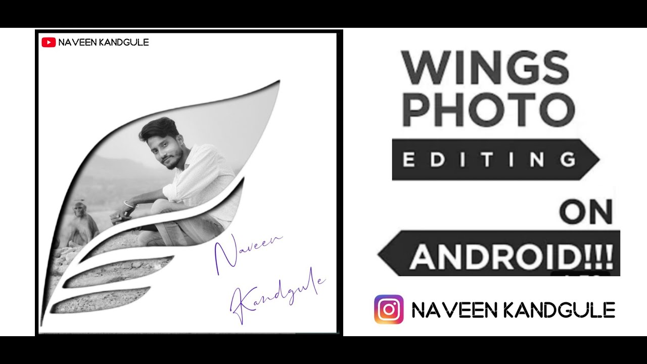 WINGS PHOTO EDITING PIXELLAB APP IN ANDROID // Easy Steps - YouTube