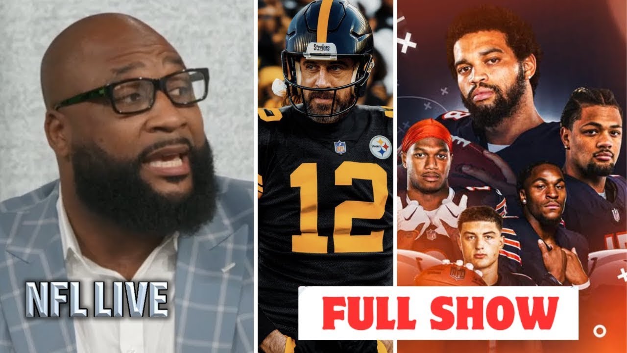 FULL NFL LIVE | Caleb & Bears will win NFC North with O-line new, Aaron Rodgers sign Steelers ...