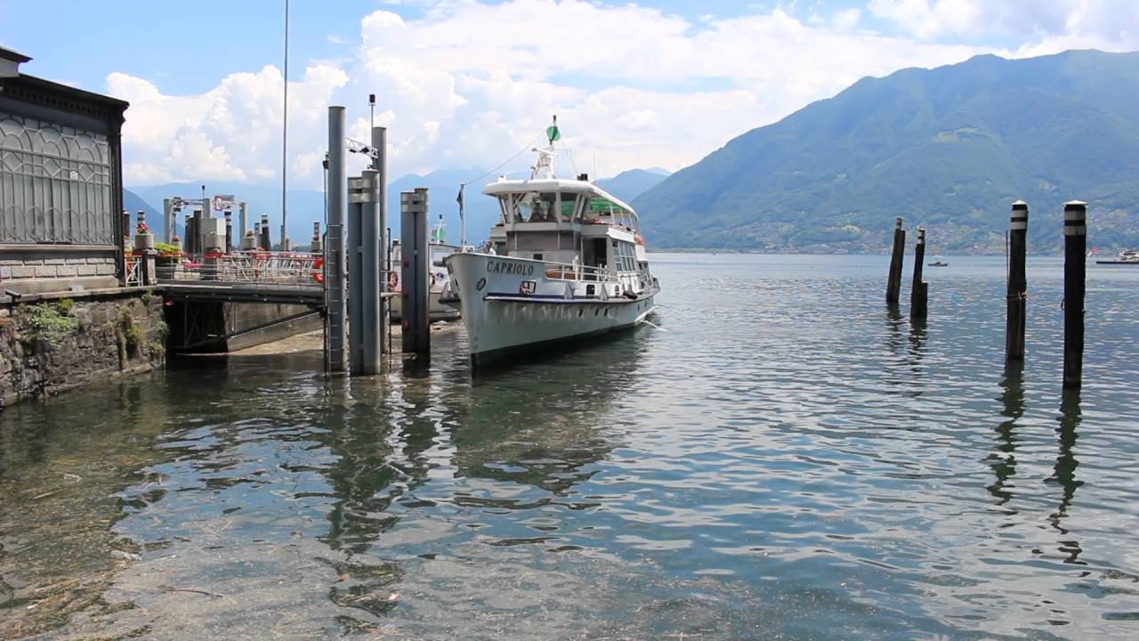 Locarno departure of ferry - YouTube