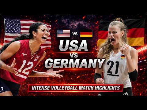 USA vs Germany Epic Volleyball Highlights | Women's VNL 2026