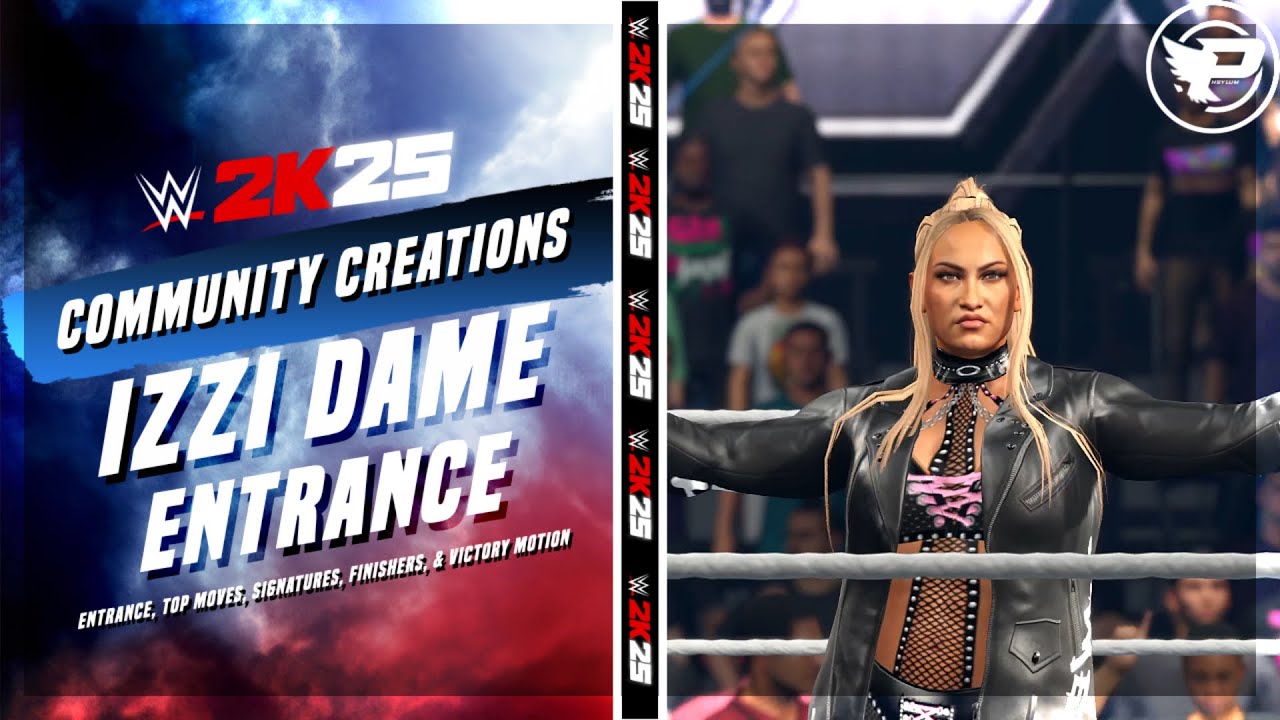 Izzi Dame WWE 2K25 Entrance, Top Moves, Signatures, Finishers ...