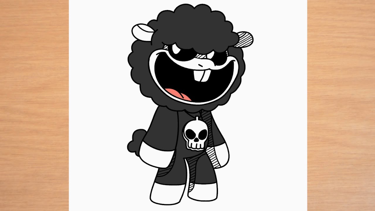 How to draw Baba Chops Nightmare Critters - Poppy Playtime 4 - YouTube