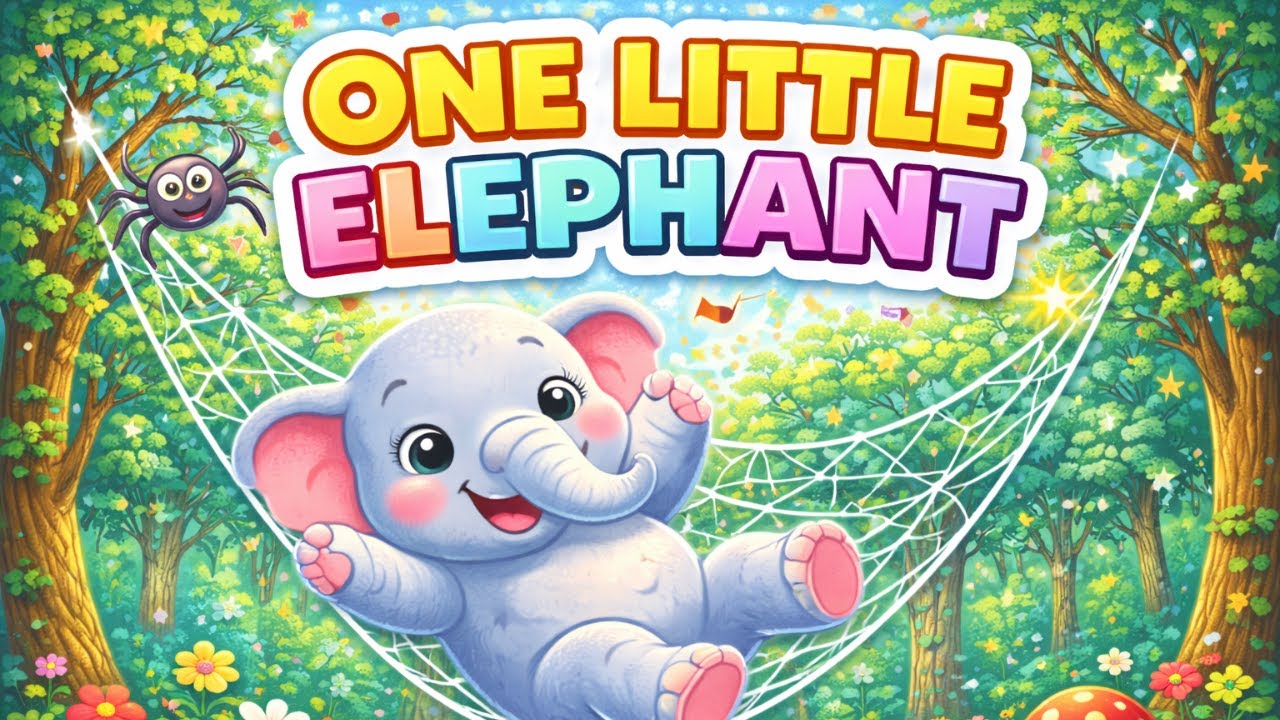 🐘 One Little Elephant - Counting 1 to 10 | Numbers Song for Kids ...