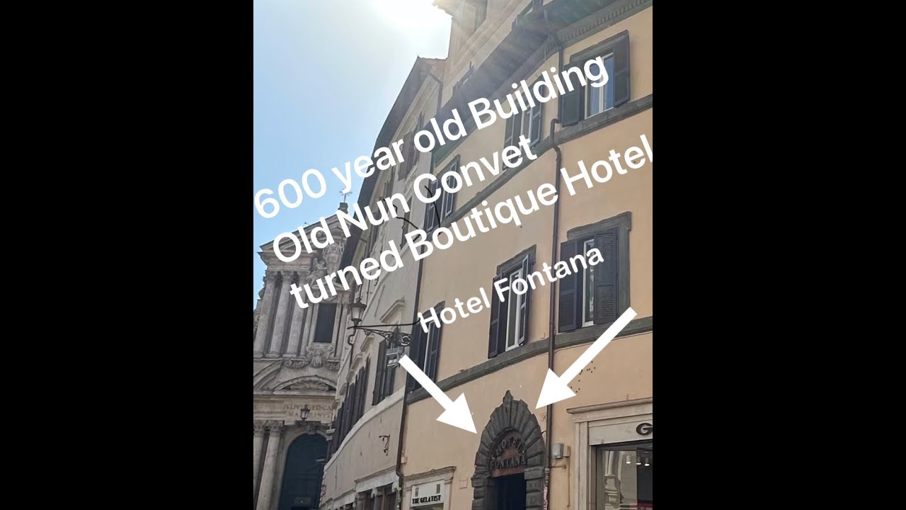 Hotel Fontana in front of the Trevi Fountain in Rome 😍 Full Room and ...