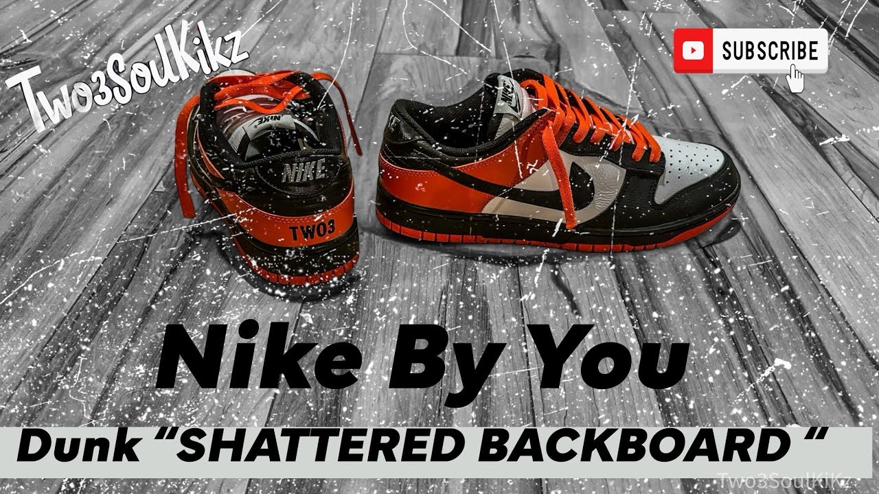 I Made Custom Nike Dunk Shattered Backboard! #nike#sneaker ...