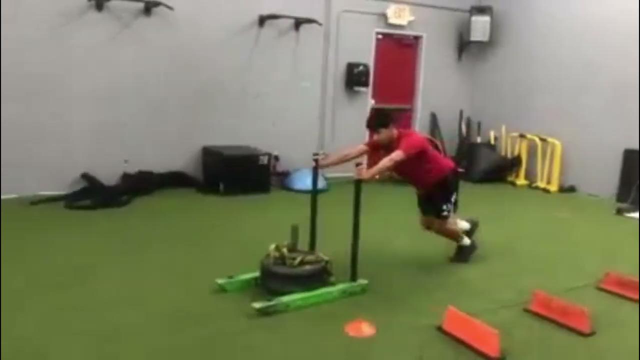 Contrast training superset for speed development, sled march to linear ...