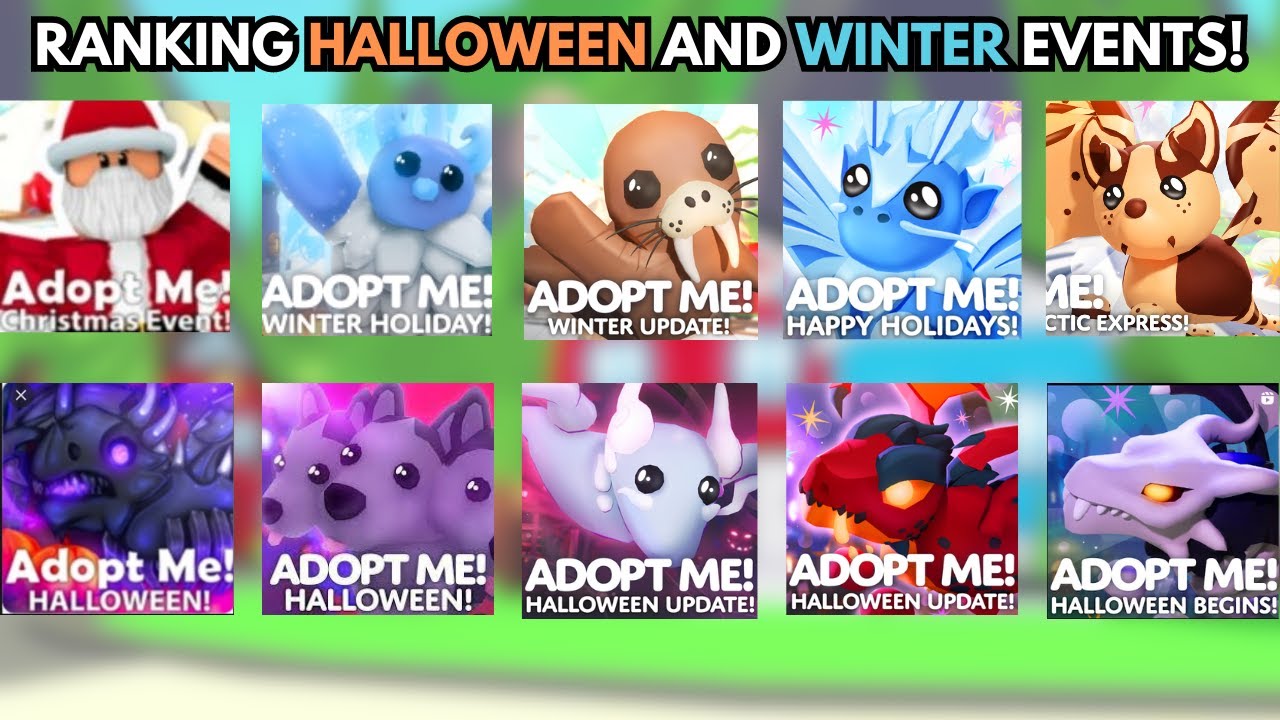 Ranking Adopt Me Halloween and Winter Events! (2019-2023) - YouTube