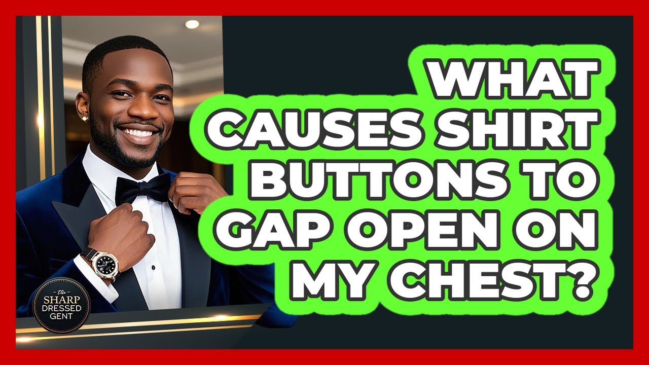 What Causes Shirt Buttons To Gap Open On My Chest? - The Sharp Dressed ...