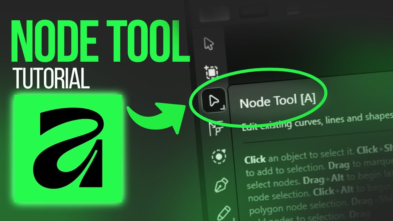 How to Use Node Tool in Affinity Like a PRO (Beginner Must Watch ...
