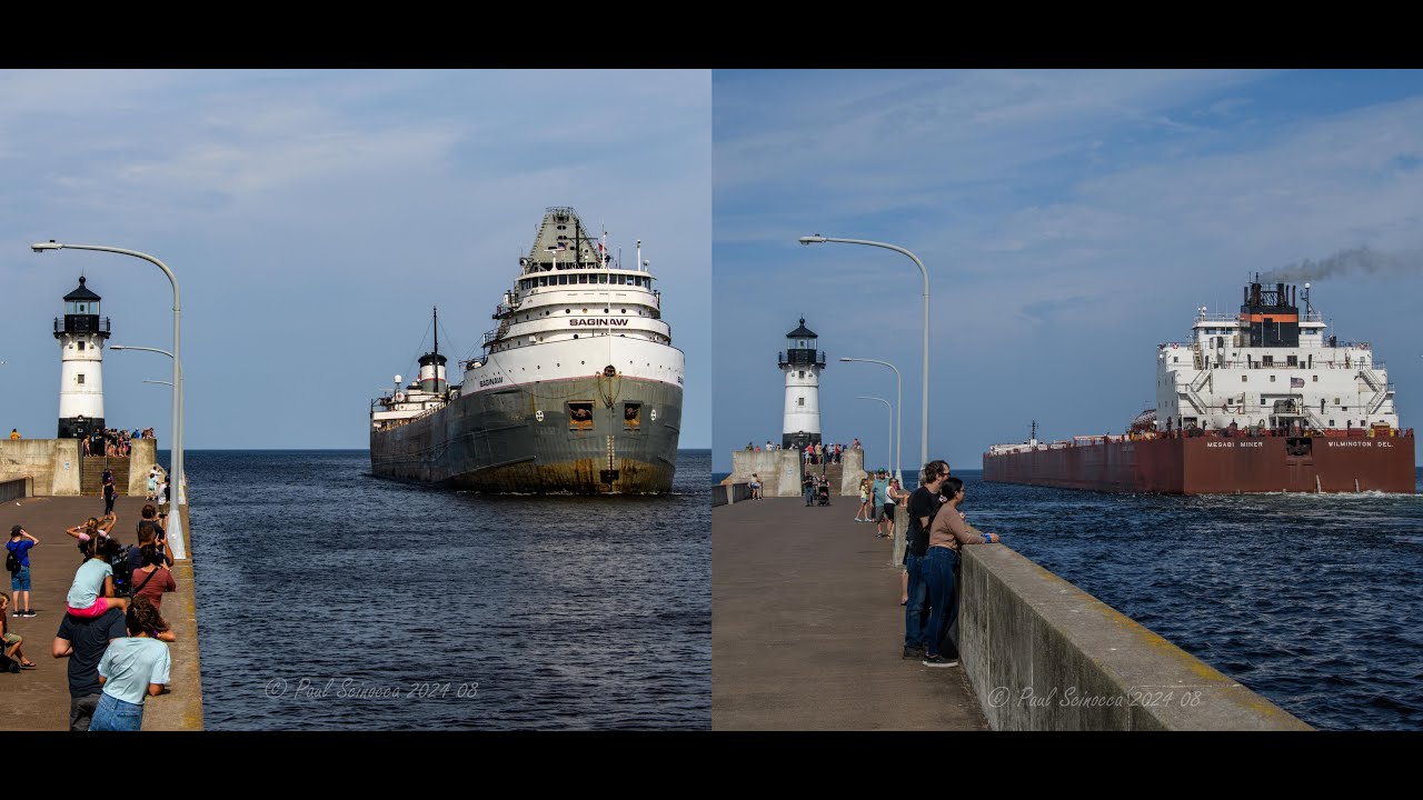 We call it A TwoFer! 2 Freighter Friday! The Saginaw Arrives and the ...