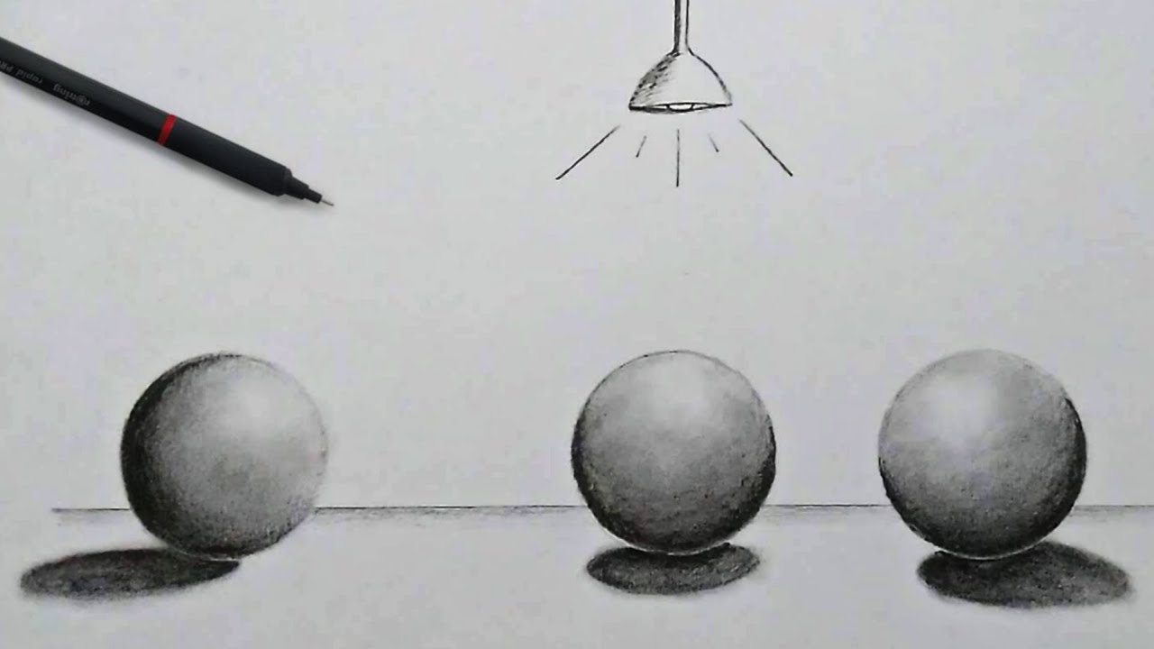 How to shade spheres with pencil | step by step | tutorial for ...