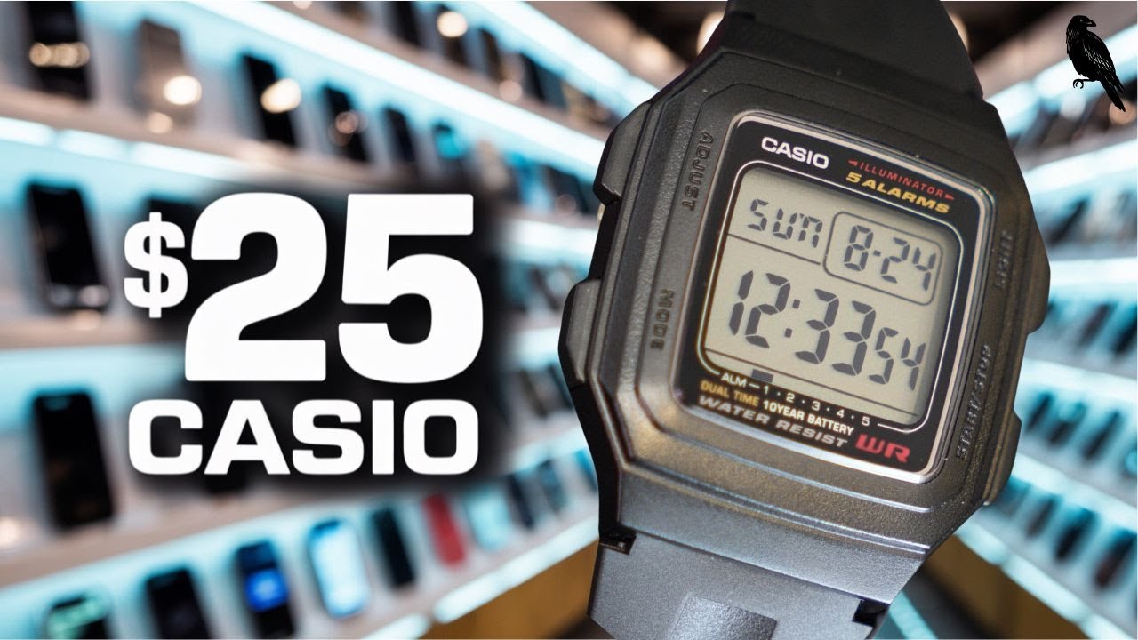 2025 $$25.00 TITAN of a WATCH!! CASIO F-201-1 Dual Time Digital Watch ...
