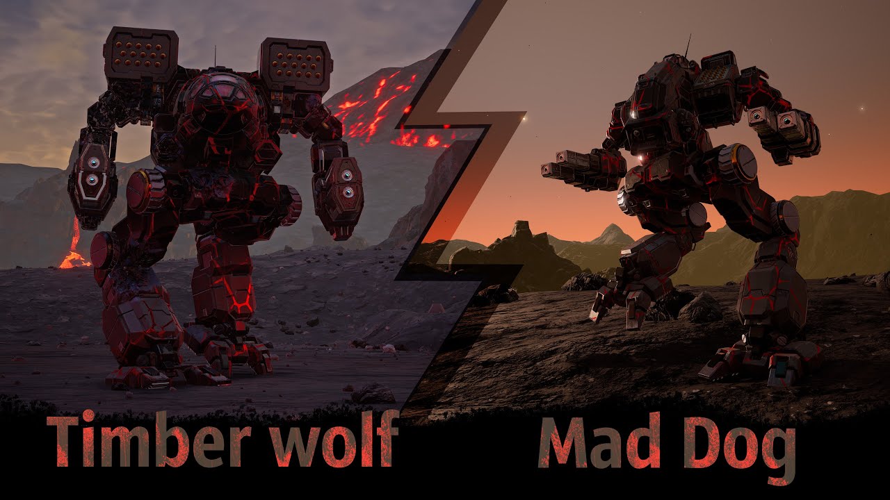 Сравнение Timber Wolf и Mad Dog | MechWarrior 5 Mercenaries. Shadow of ...
