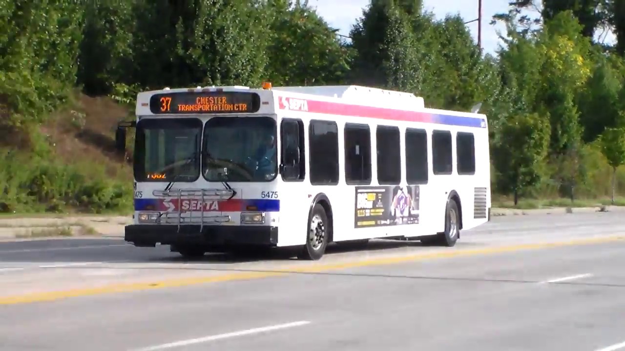 SEPTA BUS: NEW FLYER D40LF 5475 ON ROUTE: 37 - YouTube