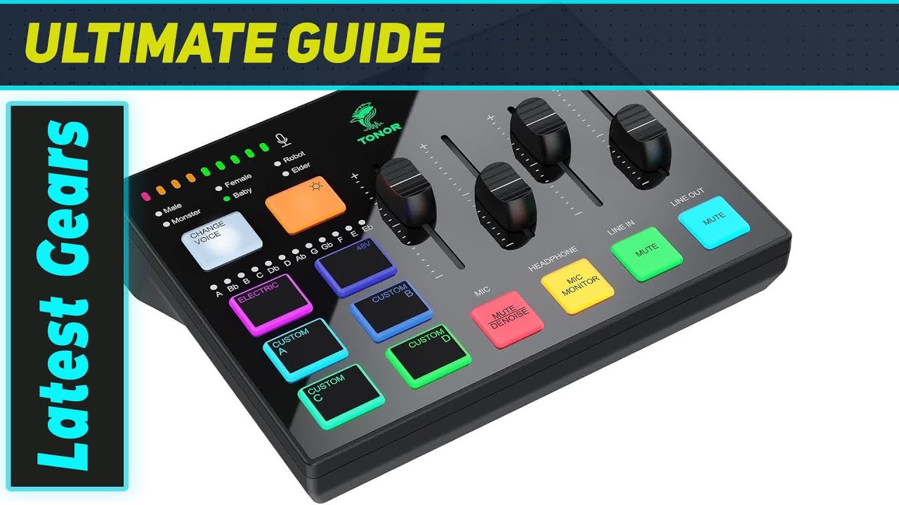 TONOR TX310 Gaming Audio Interface: Amazing RGB Mixer! - YouTube