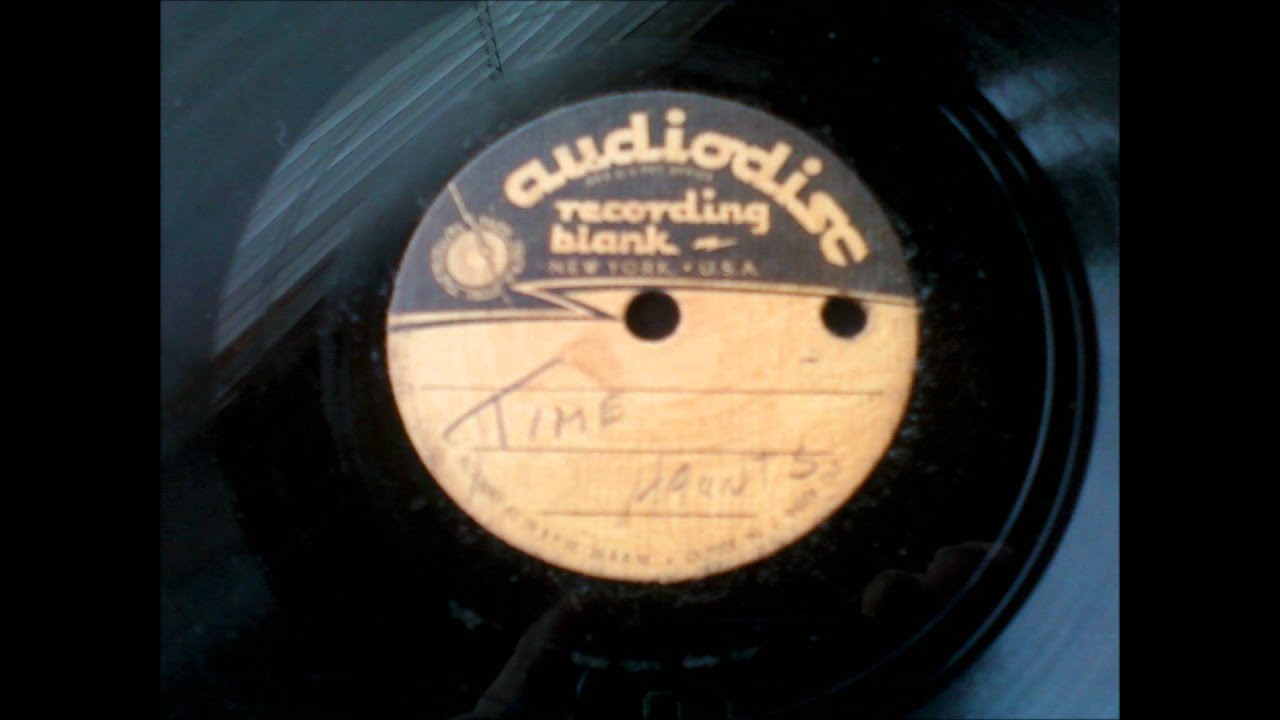 UNKNOWN FEMALE BLUES SINGER TIME HAUNTS AUDIODISC RECORDING BLANK ...
