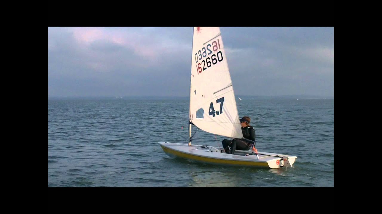 Laser 4.7 Sailing - Roll tacks - YouTube