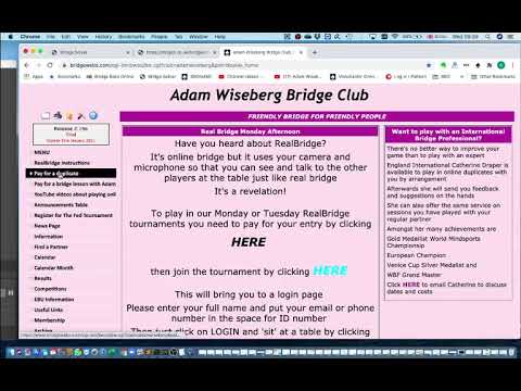 Sending hands to another player using Bridgewebs Results - YouTube