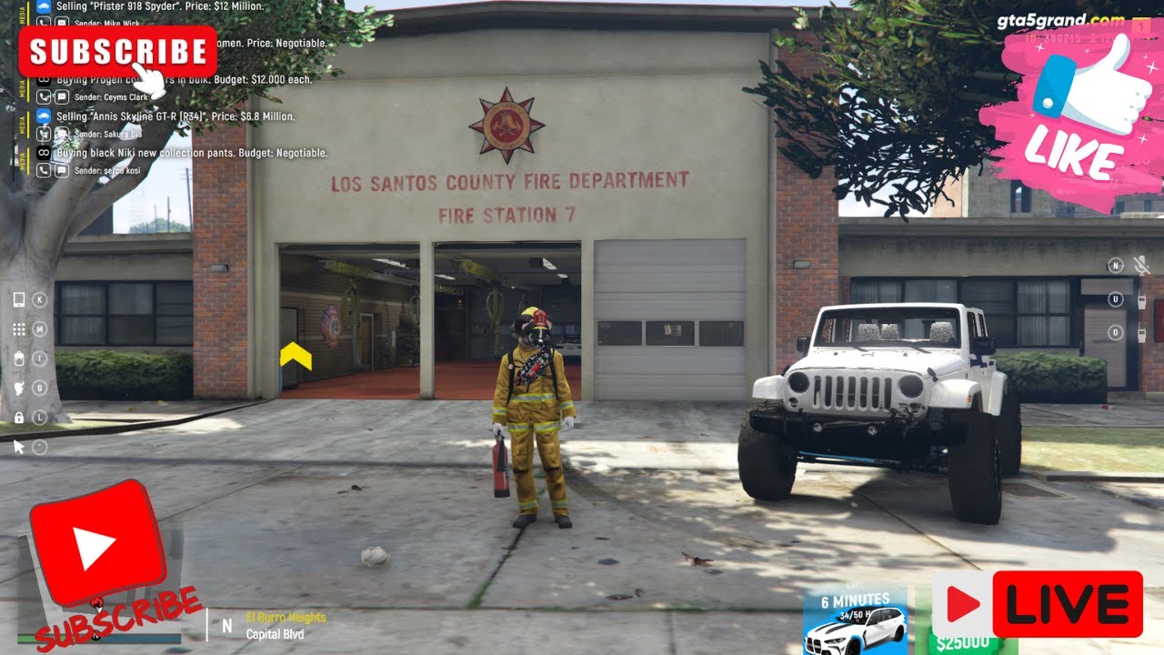 I am Firefighter in GTA-5 Grand RP | Live Multiplayer Gameplay | GTA 5 ...