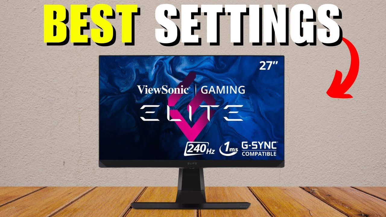 ViewSonic Elite XG270 Best Settings - YouTube